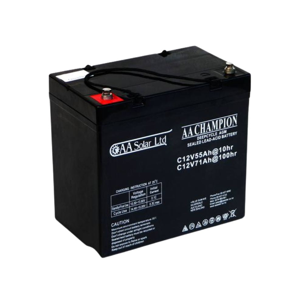 AA Champion 12V AGM Deep Cycle Batteries – AA Solar