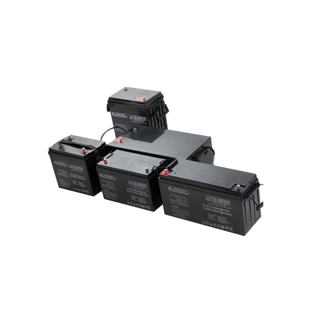 AA Champion 12V AGM Deep Cycle Batteries – AA Solar