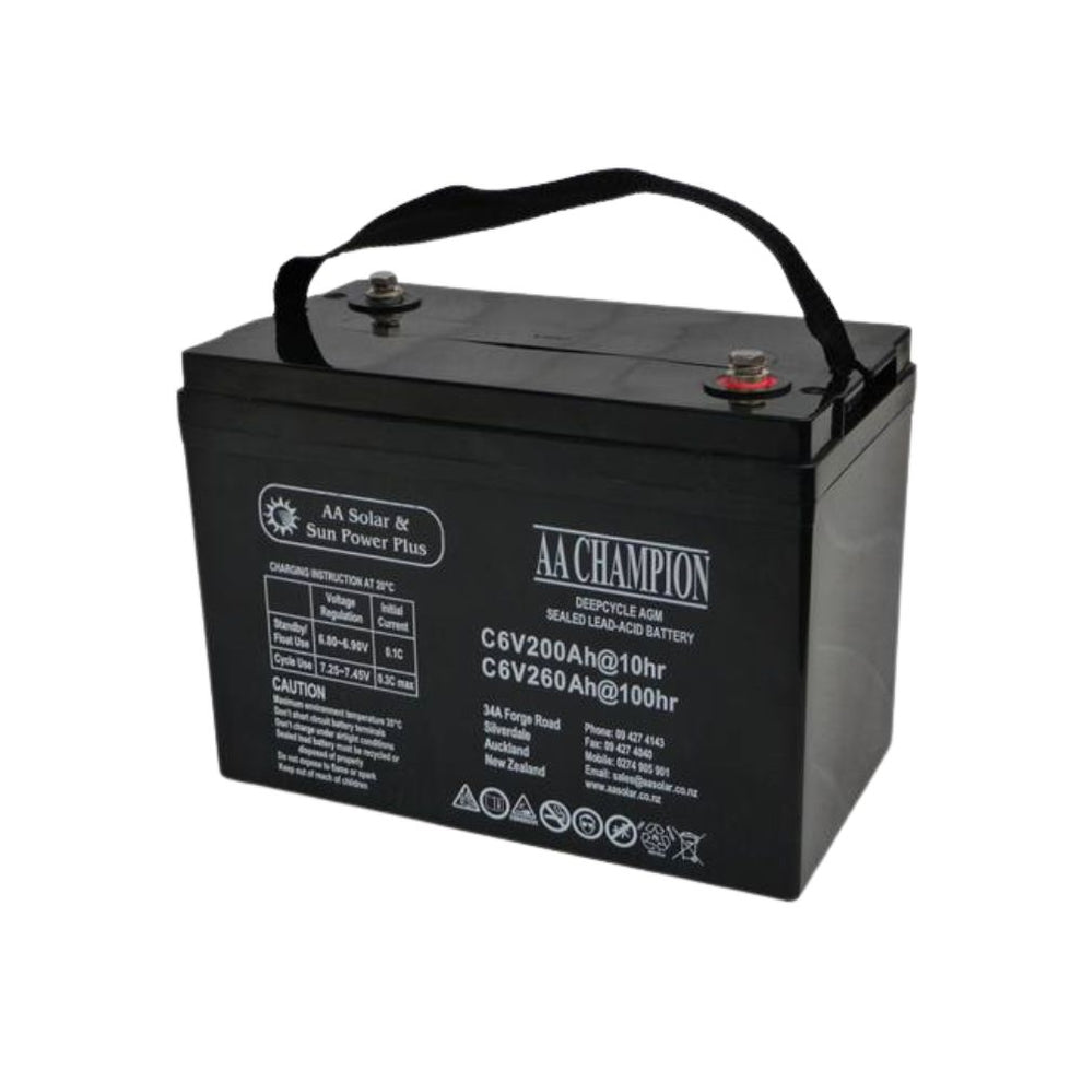 AA Champion 6V AGM Deep Cycle Batteries – AA Solar