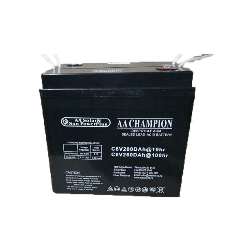 AA Champion 6V AGM Deep Cycle Batteries – AA Solar