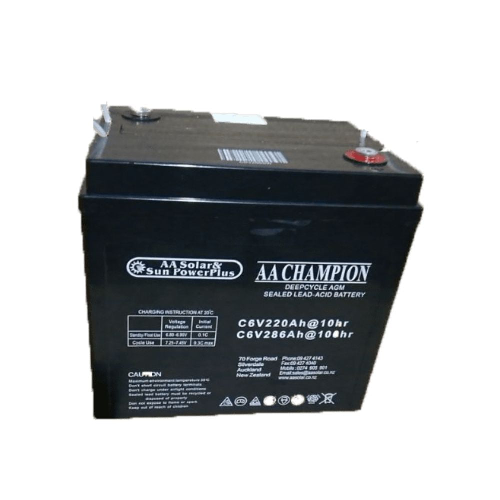 AA Champion 6V AGM Deep Cycle Batteries – AA Solar